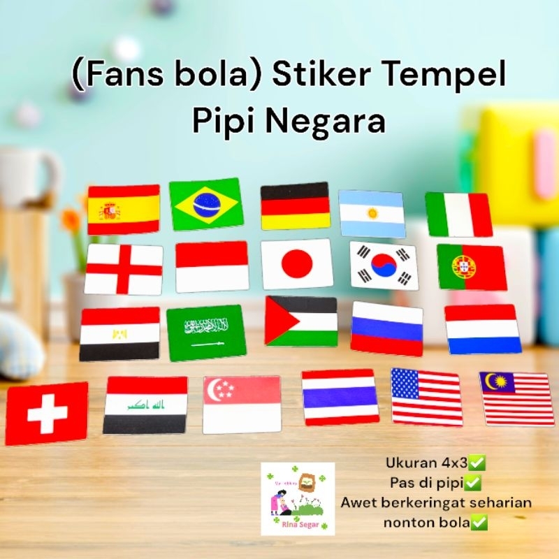 Jual (Fans Bola) Stiker Tempel Pipi Negara Spain Germany Brazil ...