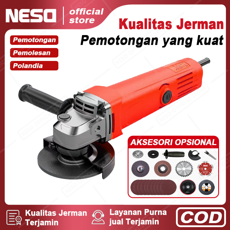 Jual NESO German Tool Mesin Gerinda Tangan 4 inch 100mm (COD) kecepatan ...