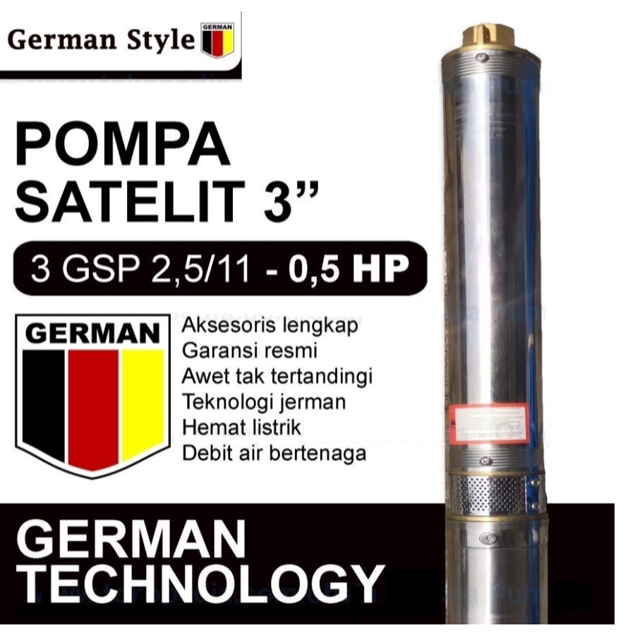 Jual Pompa Submersible GERMAN STYLE / Satelit / Sibel / Sumur dalam ...