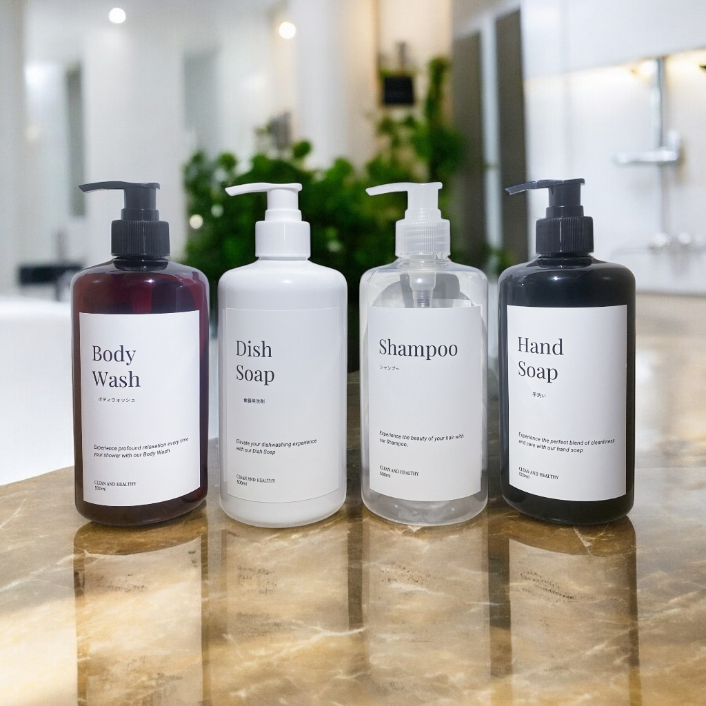 Jual Botol Sabun Cair 500ml Pump Aesthetic Minimalis, Botol Refill ...