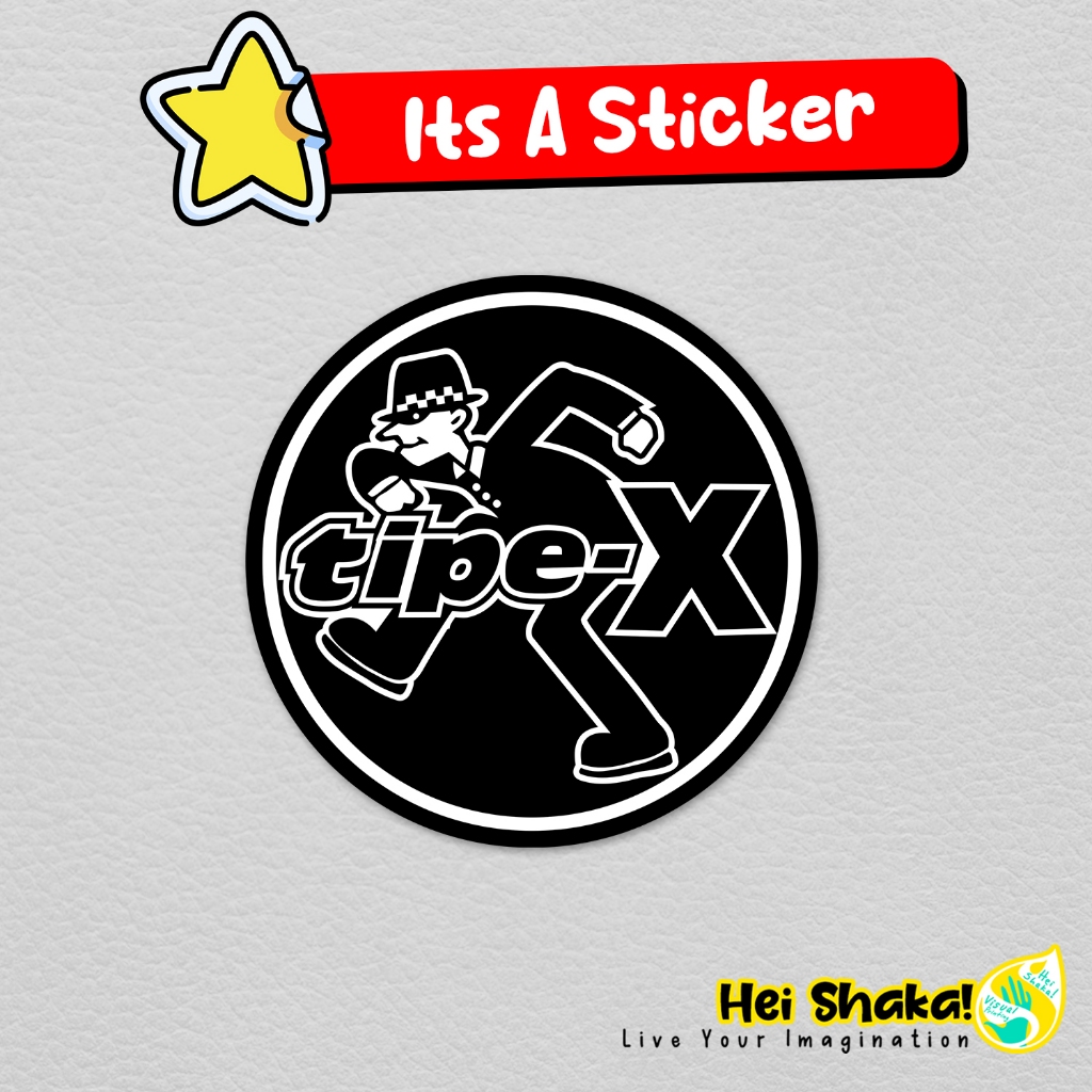 Jual Stiker Tipe X Sticker Vinyl Musik SKA Satuan Bahan Anti Air ...