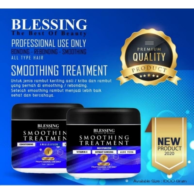 Jual BLESSING Smoothing Rebonding Spa / Smothing Treatment 1000Gr ...