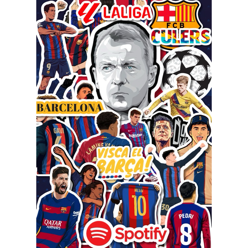 Jual STIKER STICKER AESTHETIC MURAH 20 PCS STICKER BARCELONA EL BARCA ...