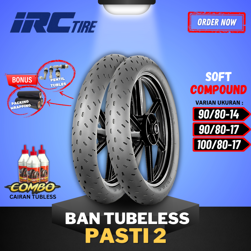 Jual [READY COD] BAN IRC SOFT COMPOUND FASTI 2 ( 90/80-14 / 90/80-17 ...