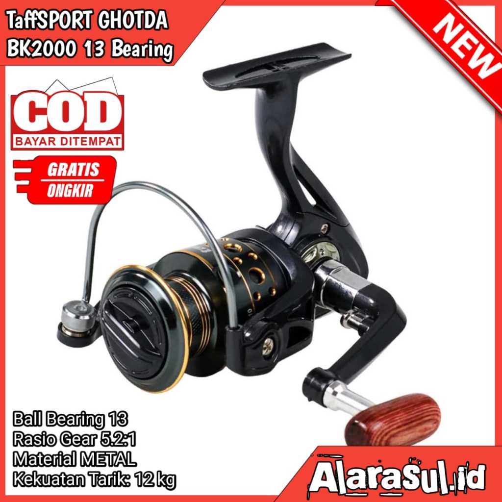Jual Reel Pancing Rill Pancing Gold Sharking BK2000 Reel Pancing ...