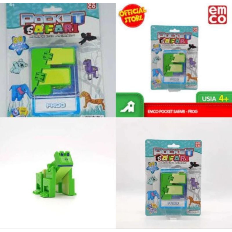 Jual EMCO POCKET SAFARI HURUF F FROG KODOK KATAK HIJAU MORPH ANIMALS ...