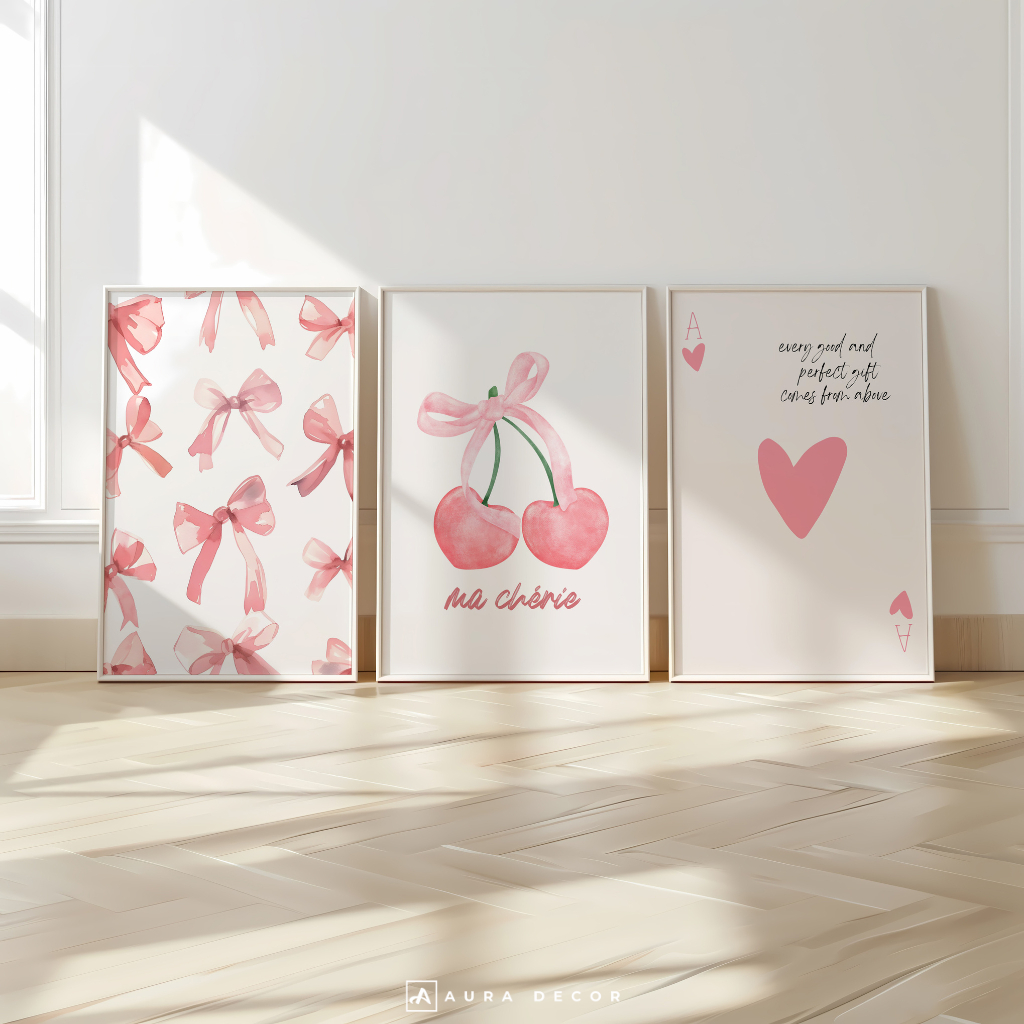 Jual Hiasan Dinding Aesthetic Pink Pastel | Hiasan Dinding Dekorasi ...