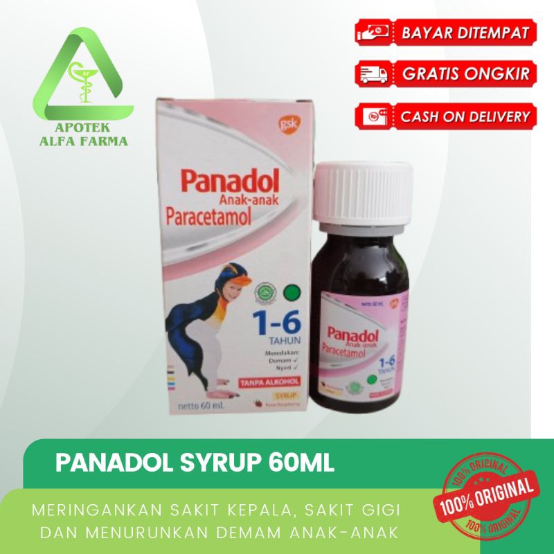 Jual PANADOL SYRUP ANAK 1-6 TAHUN | Shopee Indonesia