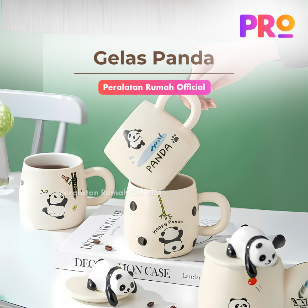 Jual [ COD ] PRO Gelas Mug Cangkir Panda Lucu / Unik Tahan Panas ...