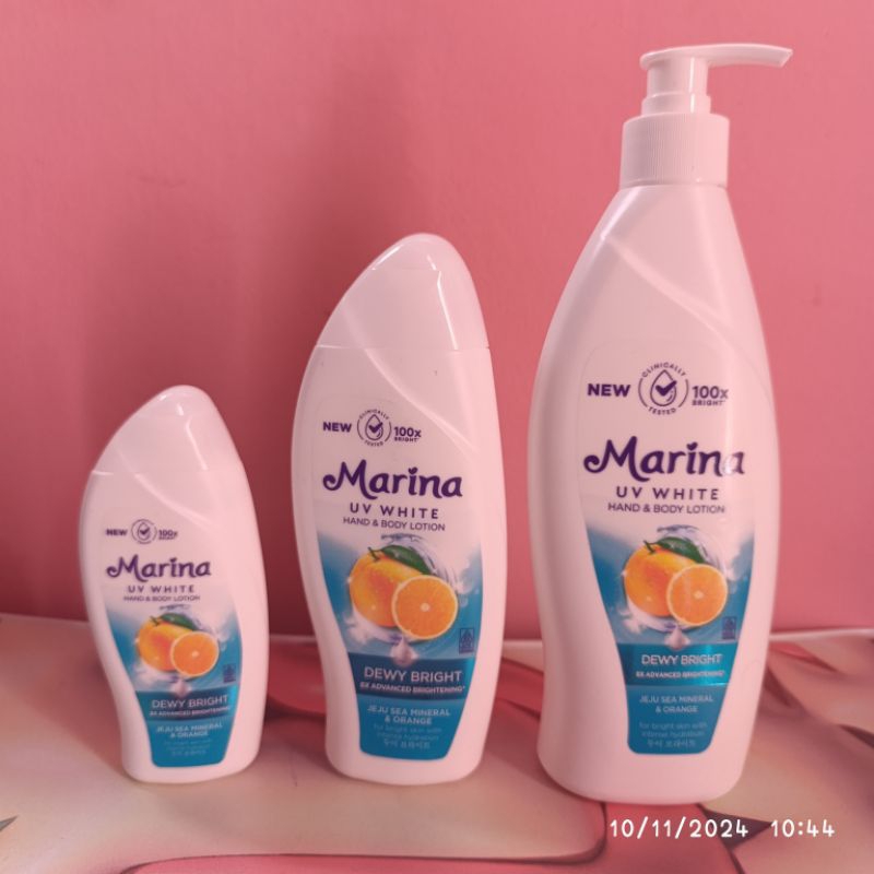 Jual Marina UV White Hand & Body Lotion Dewy Bright | Shopee Indonesia