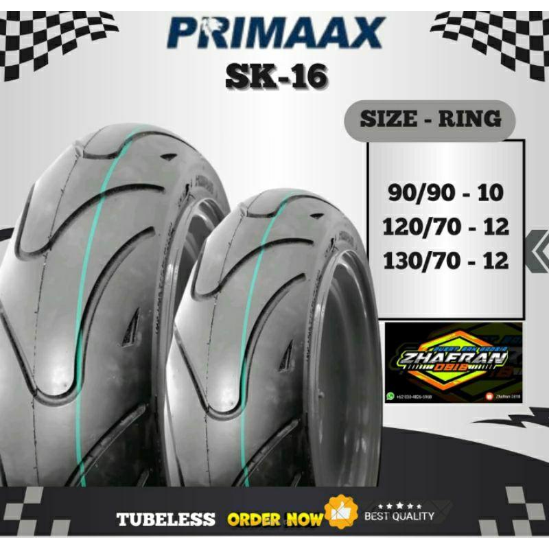 Jual BAN PRIMAAX SK 16 RING 12 UKURAN 130/70 PRIMAAX TIPE BAN TUBLES ...