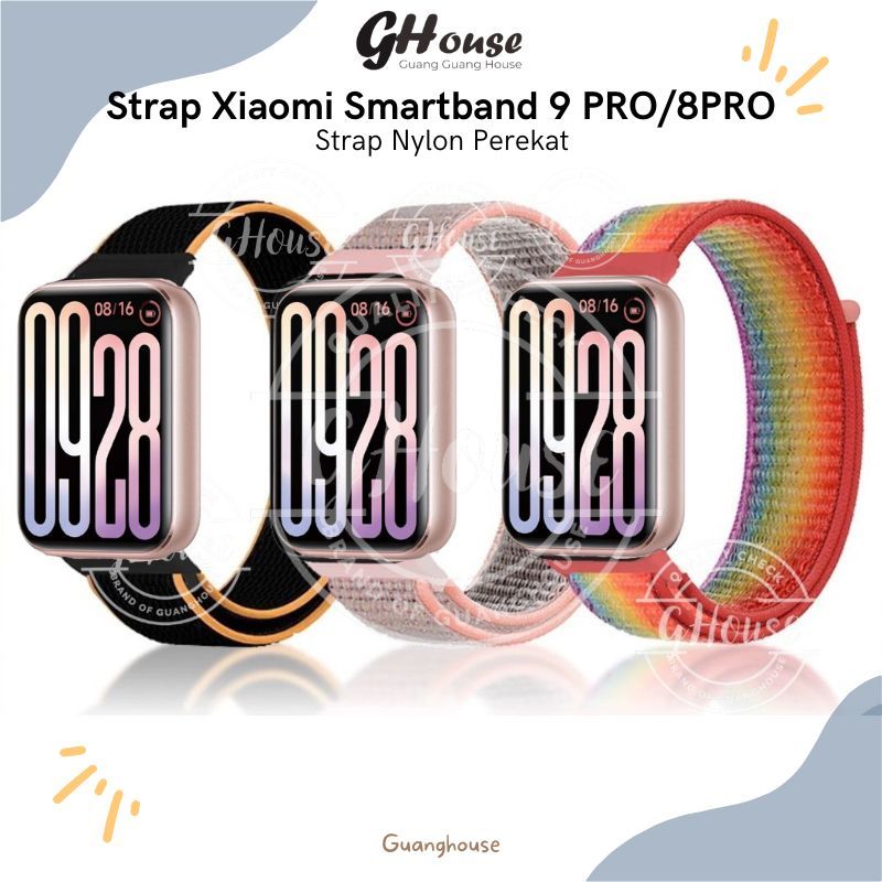 Jual Strap Mi Band 9 PRO Nylon Tali Xiaomi Smart Band 9 PRO Nylon Strap Mi Band 8 Pro Bahan ...