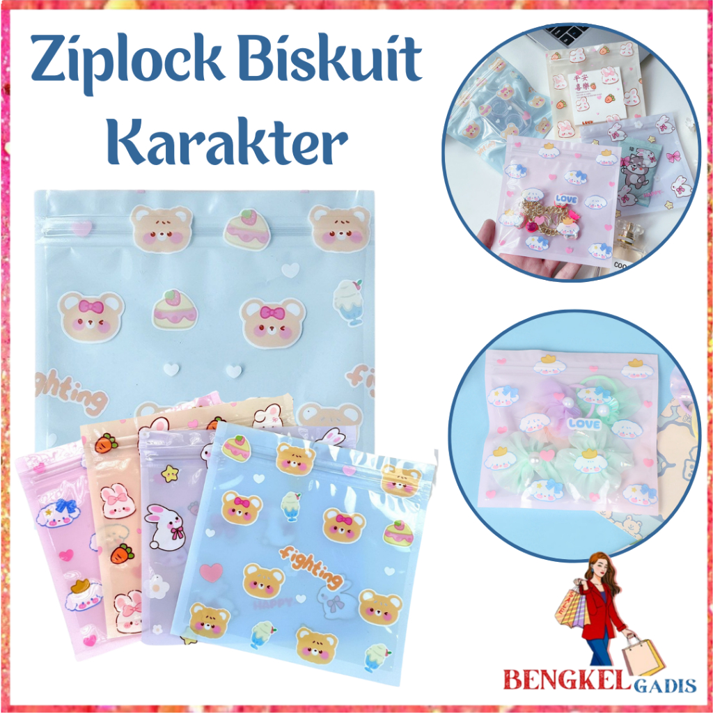 Jual BG Plastik Ziplok Plastik Kemasan Permen Kue Serbaguna Plastik ...