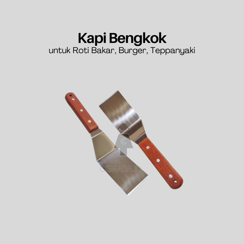 Jual Spatula / Kapi Roti Bakar, Pizza, Burger / Kapi Bengkok S M L ...