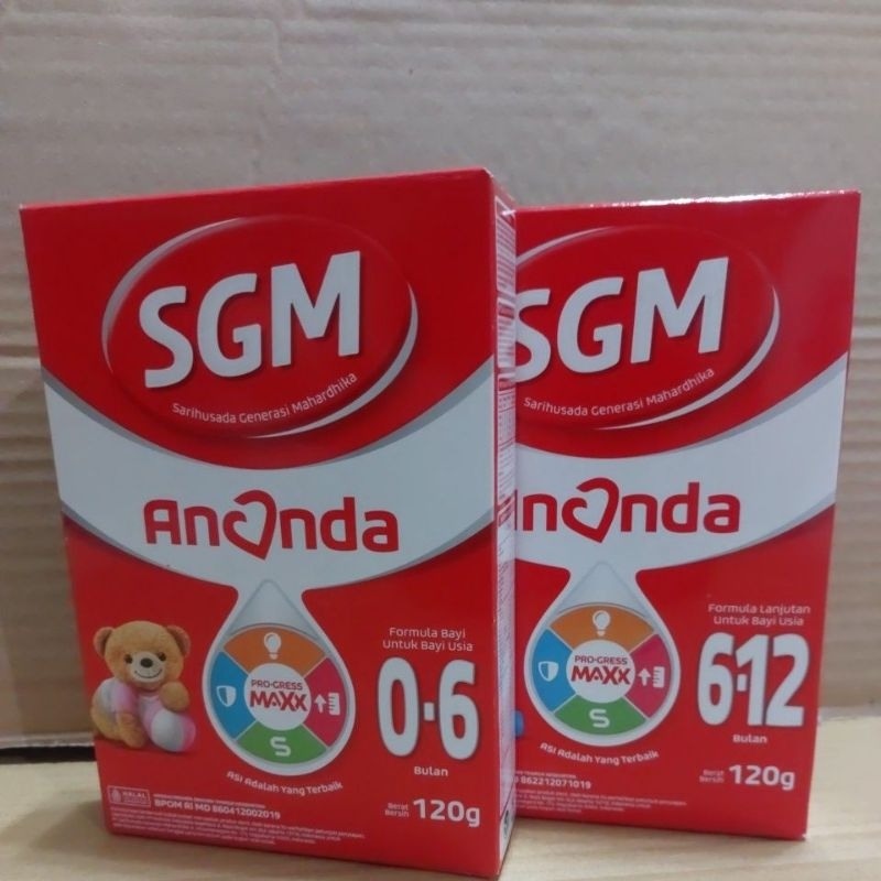 Jual SGM ANANDA 0-6 DAN 6-12 BULAN 120GR EXP 2026 | Shopee Indonesia