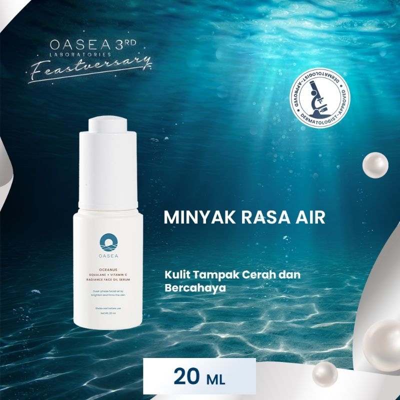 Jual Oasea Oceanus Squalane + Vitamin C Radiance Face Oil Serum 20ml ...