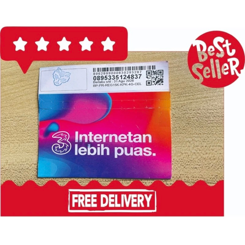 Jual KARTU PERDANA THREE TRI NASIONAL | Shopee Indonesia