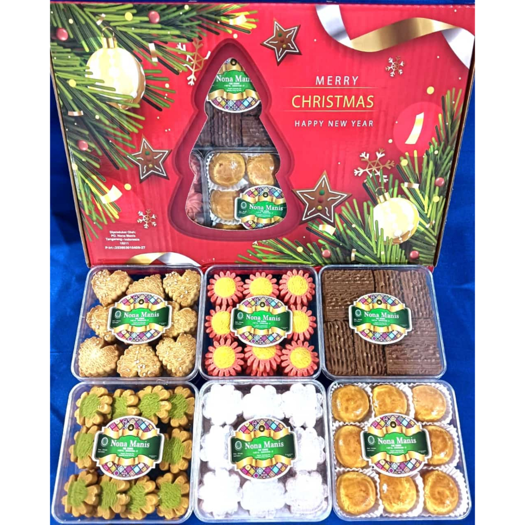 Jual Paket Hampers Natal 2024 Kue Kering Nastar Salju Parcel Christmas ...
