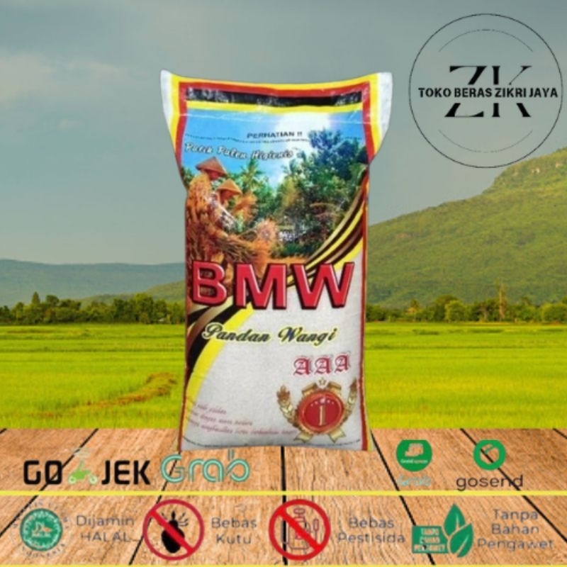 Jual BERAS BMW AAA PANDAN WANGI-5KG,10KG&20KG | Shopee Indonesia