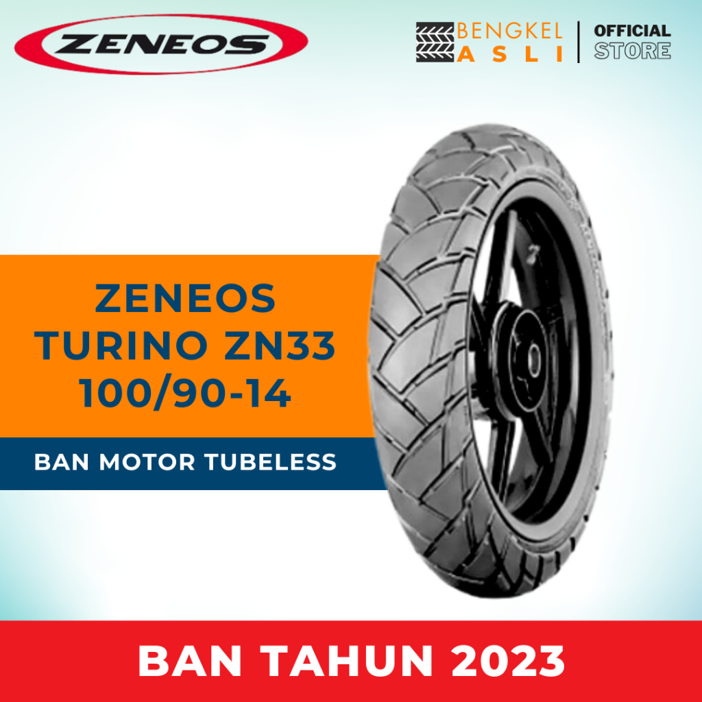Jual Ban Motor ZENEOS TURINO ZN33 Ring 14 100/90-14 Tubeless (TL ...