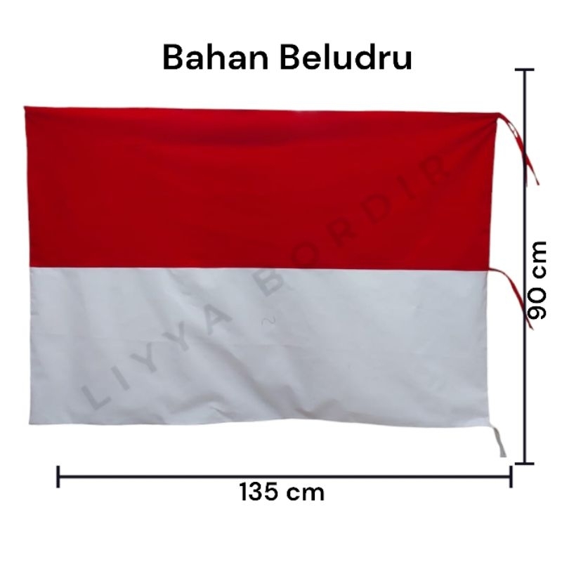 Jual Bendera Ruangan Merah Putih Bendera Pataka Bendera Kantor uk 90 cm ...