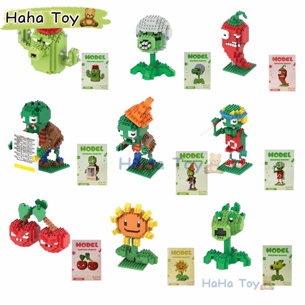 Jual HAHA TOY Nano Block Plants vs. Zombies Seri Balok Bangunan ...