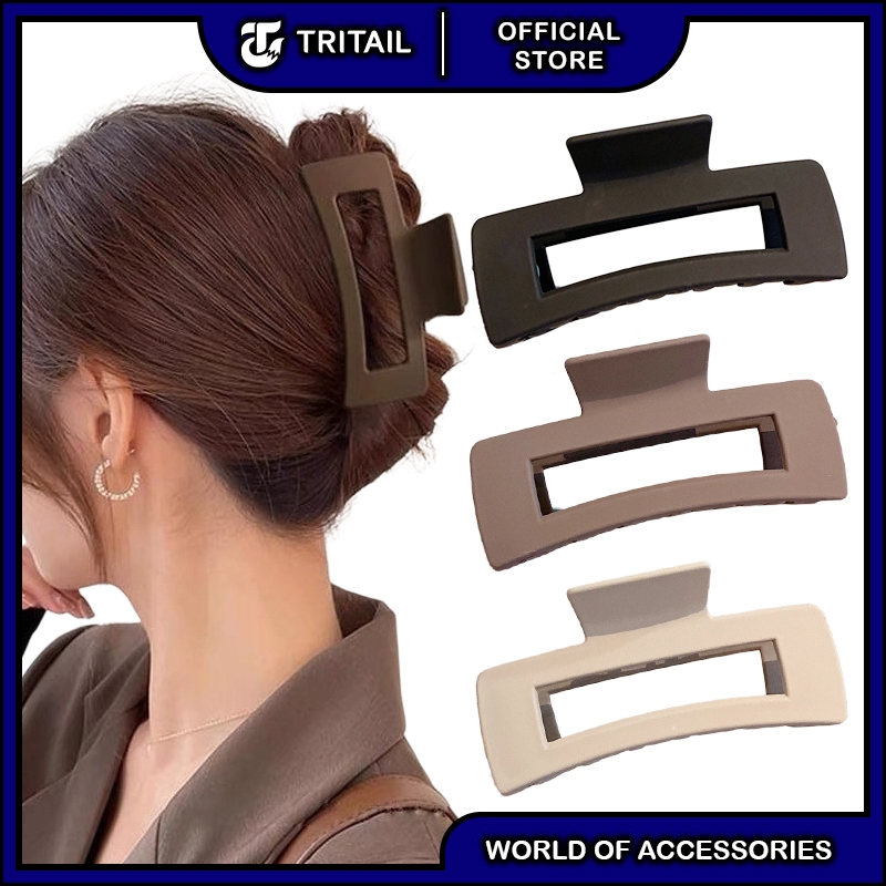 Jual Tritail - Jepitan Rambut Salon Korea Doff Model Kotak / Jepitan ...