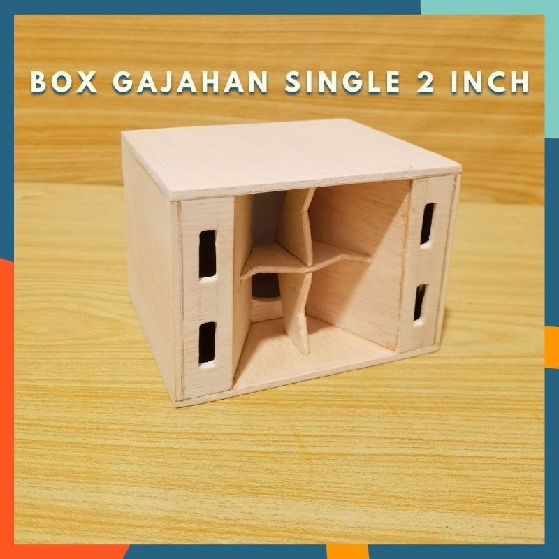 Jual BOX SPEAKER GAJAHAN SINGLE 2 INCH BOK AUDIO MINIATUR MODEL 2 ...