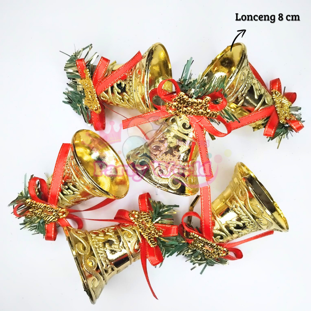 Jual Hiasan Natal Lonceng isi 6 pcs / Hiasan Dekorasi Pohon Natal ...