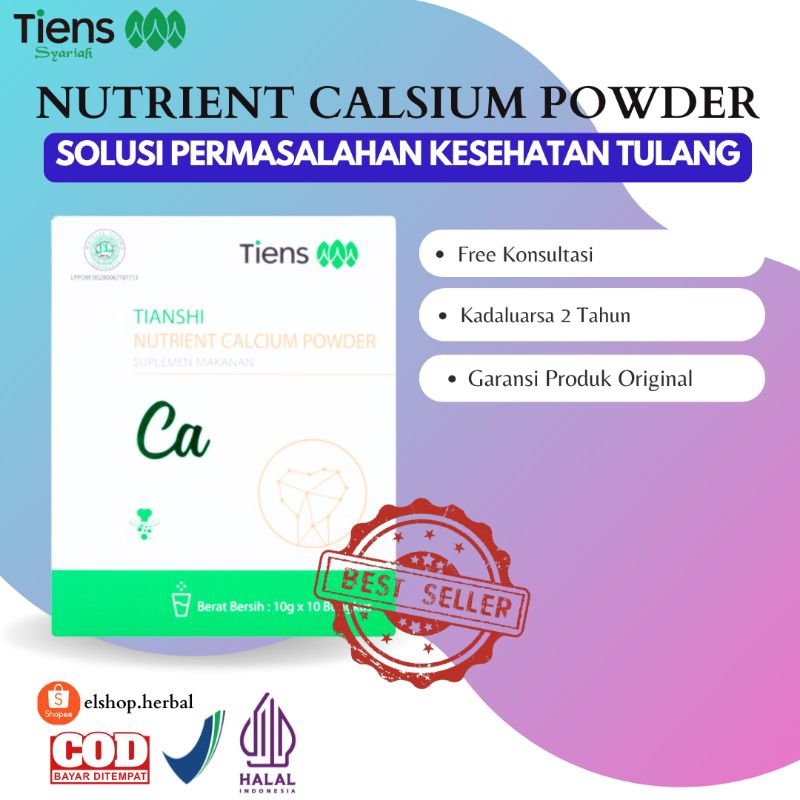 Jual Nutrient Calcium Powder Susu Kalsium Tiens Untuk Patah Tulang Susu ...