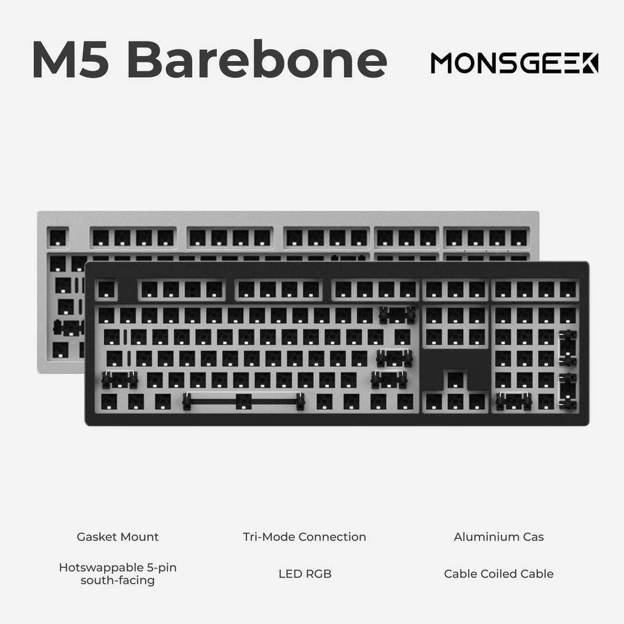 Jual Monsgeek M5 Barebone Mechanical Keyboard Full Size | Shopee Indonesia