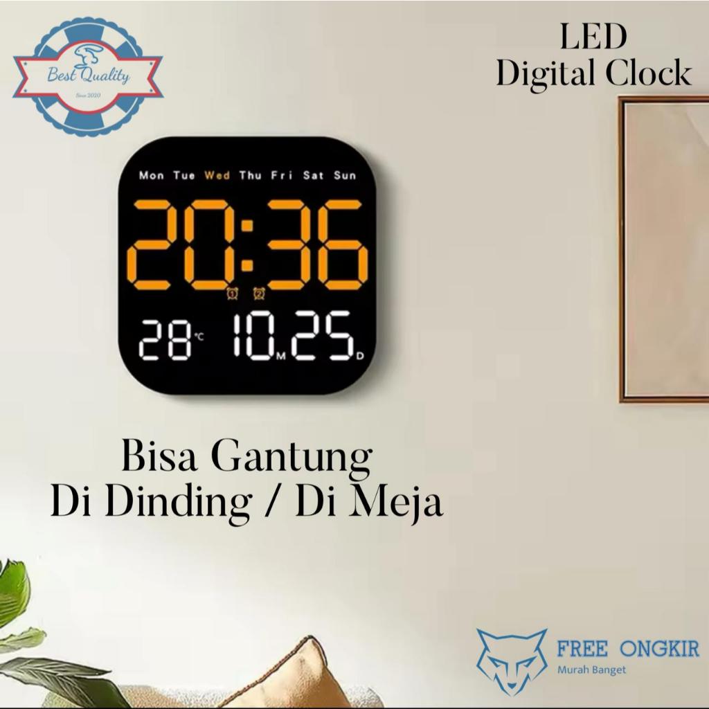 Jual Jam Meja Dinding Digital Stop Watch Countdown Countup Led Weker ...