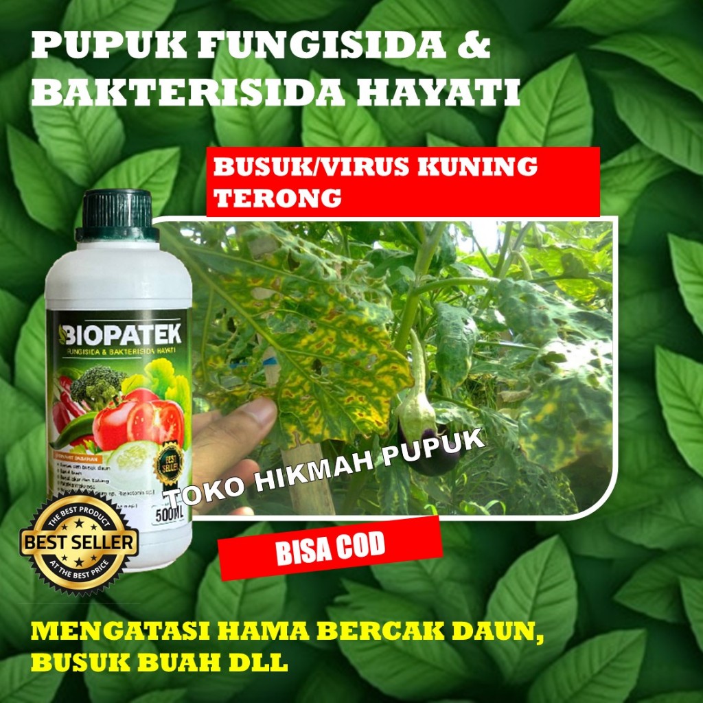 Jual TERLARIS FUNGISIDA BIOPATEK Atasi Penyakit Patek/Antraknosa, Virus ...
