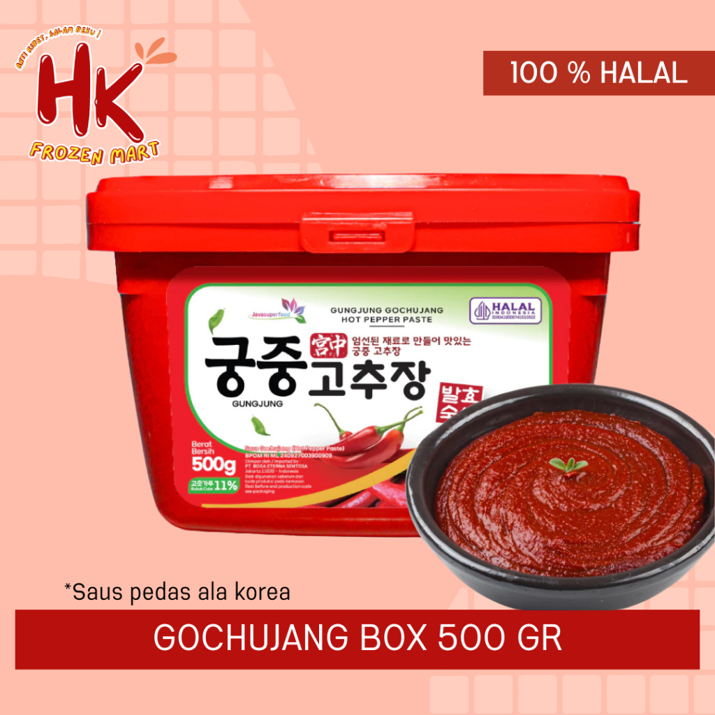 Jual Gochujang Paste box 500gr | Hot Pepper saus bumbu pedas ala korea ...