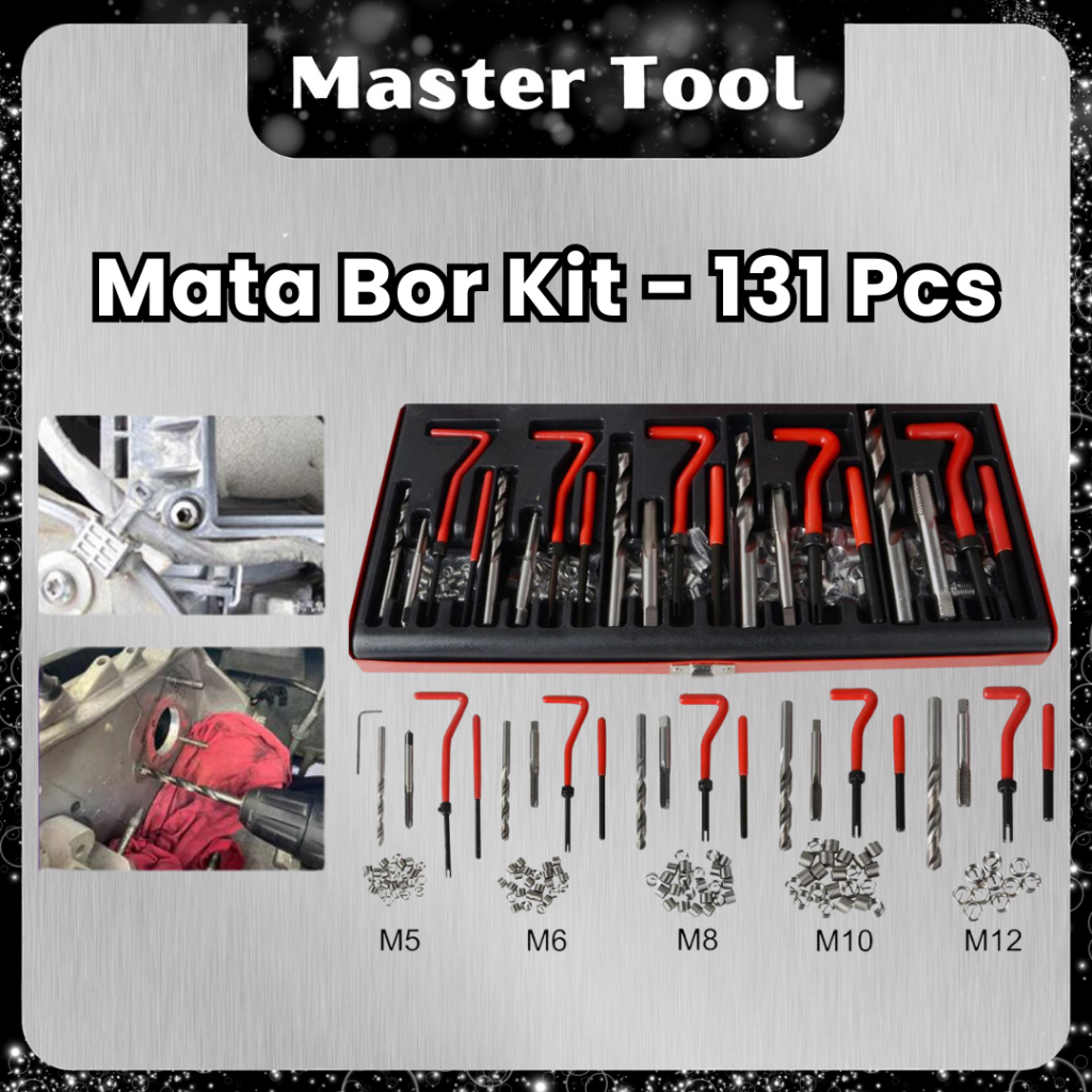 Jual Master Tool ⭐Garansi 1 Tahun⭐ 131 pcs Benang Perbaikan Alat Kit ...