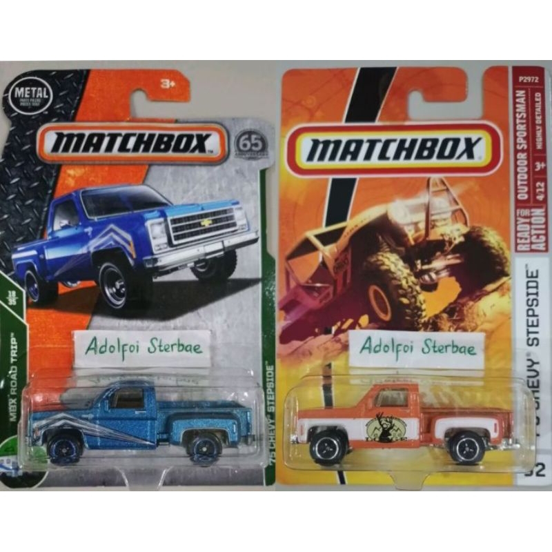 Jual matchbox '75 chevy stepside mbx road trip pickup pick up truck ...