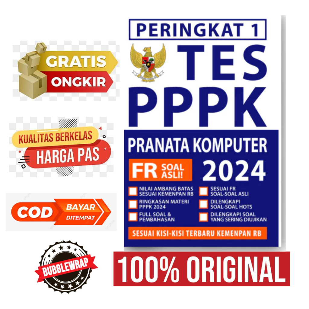 Jual Buku Peringkat 1 PPPK PRANATA KOMPUTER 2024 - Media Eduka | Shopee Indonesia