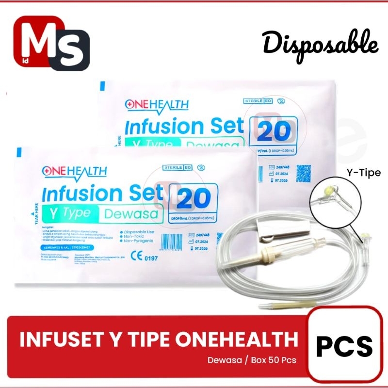 Jual Onehealth Infuset Y Tipe Dewasa Selang Infus Set Infusan Medis ...