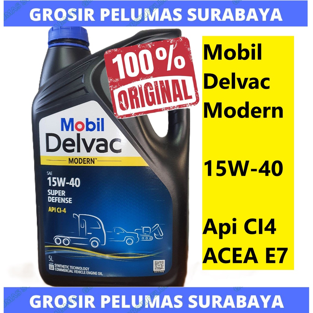 Jual ORIGINAL Diesel Oli Mobil1 Mobil Delvac Modern Mobil Delvac MX 15W ...