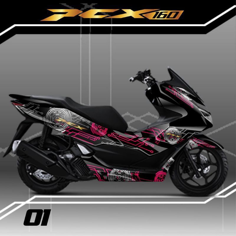 Jual honda pcx decal striping full body menutupi semua body decal pcx ...