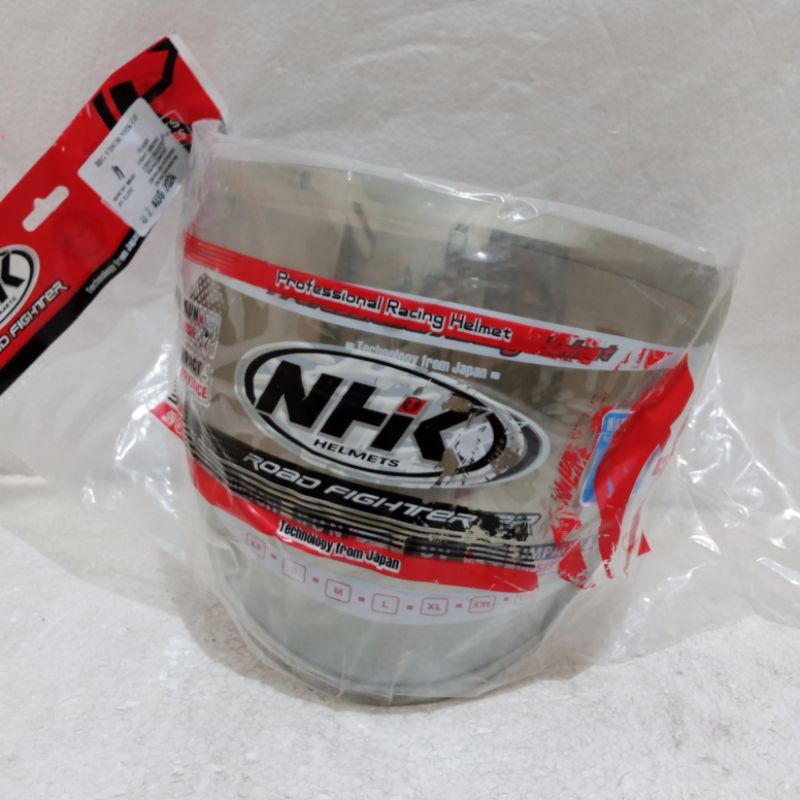 Jual KACA VISOR NHK R1 MAX/ELIT LIGHT SILVER ORIGINAL | Shopee Indonesia