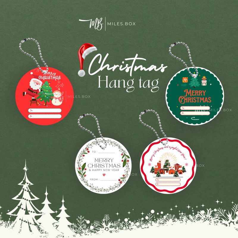 Jual Hangtag Natal/kartu natal/christmas card/ christmas hangtag ...