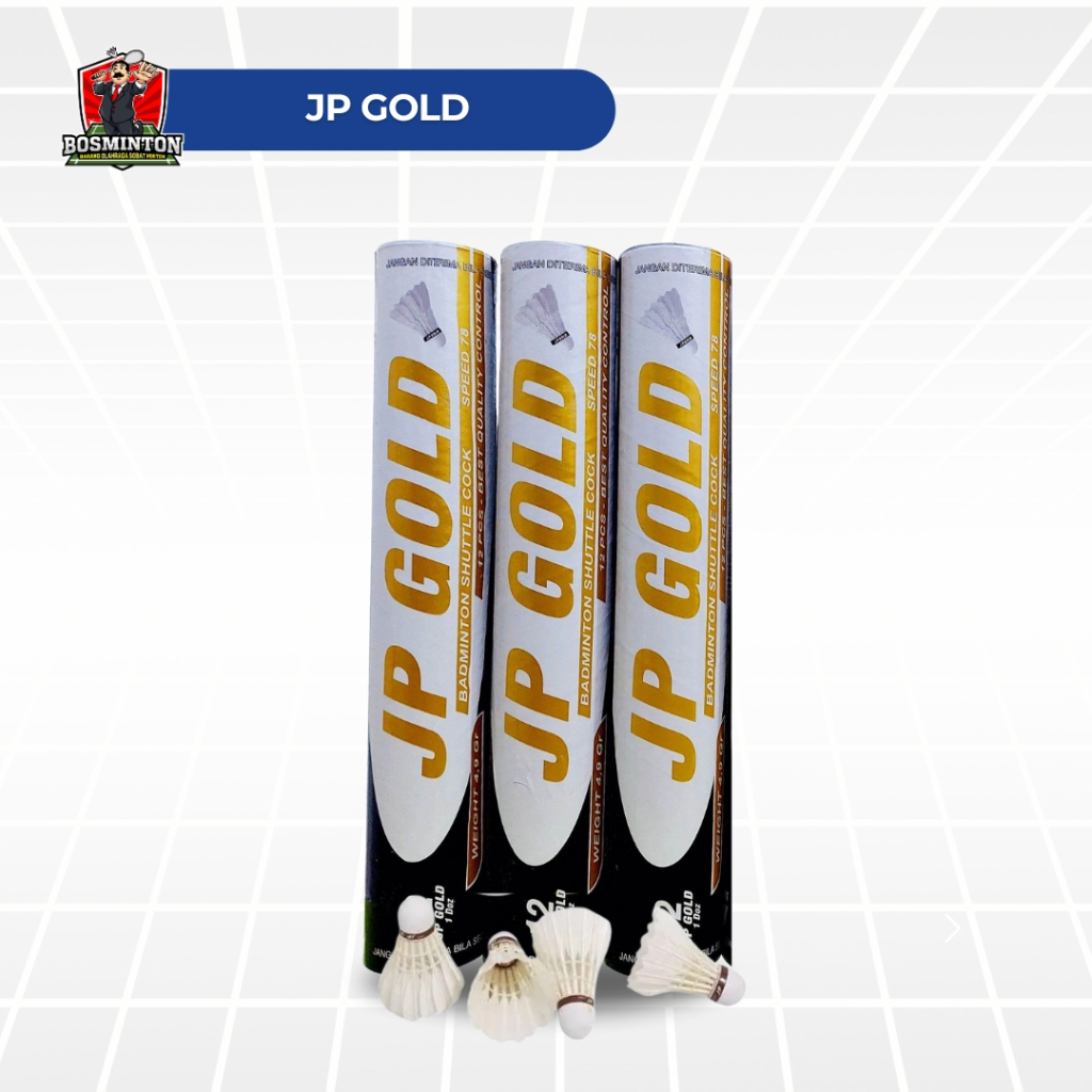 Jual JP Gold Shuttlecock Kok Badminton Bulu Tangkis Original | Shopee ...