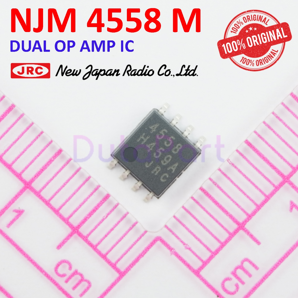 Jual NJM4558M NJM4558 NJM 4558 M ORIGINAL JRC JAPAN OP Amp IC JRC4558 4558D DMP-8 | Shopee Indonesia