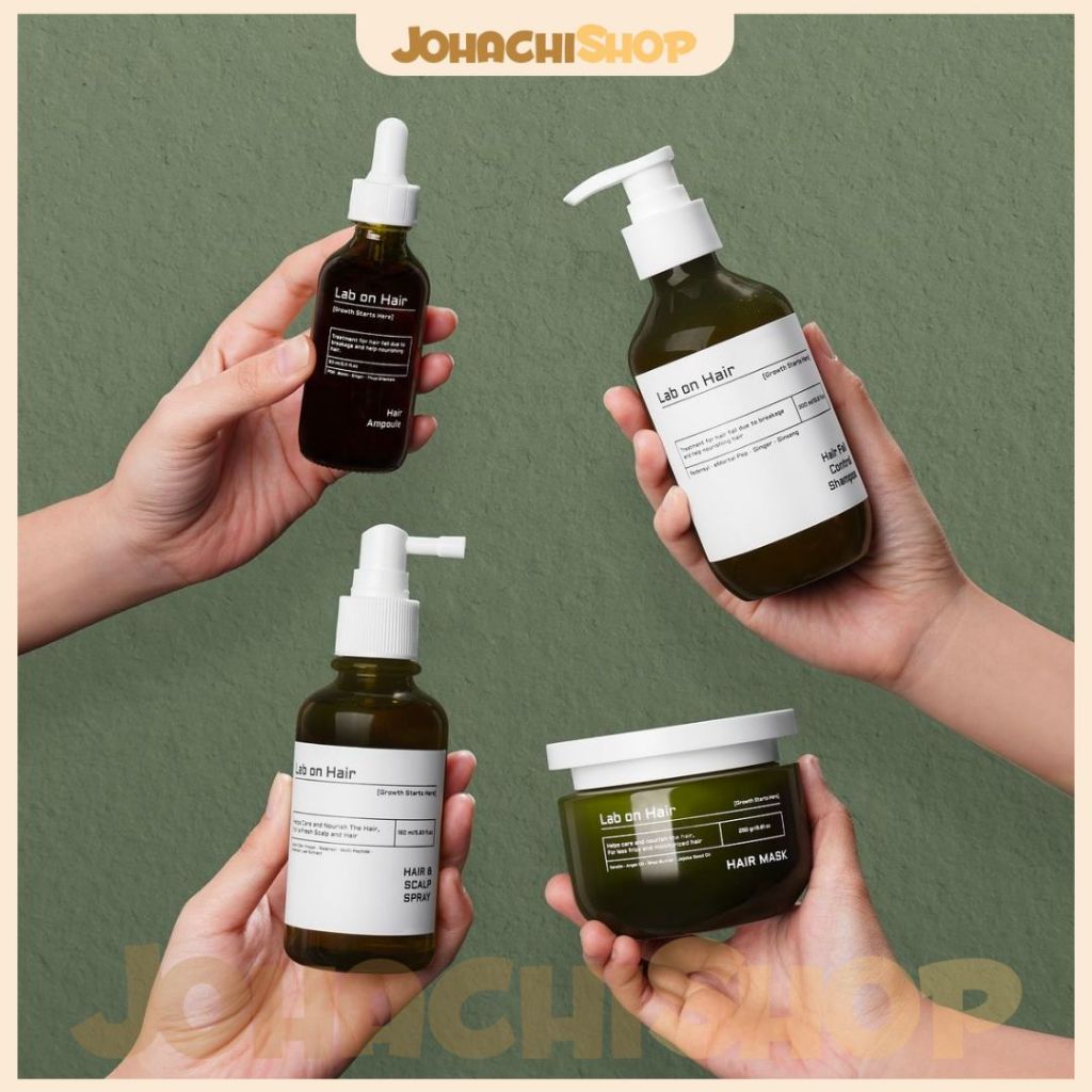 Jual Lab On Hair Anti Hair Fall Shampoo Scalp Spray Ampoule Serum Hair ...