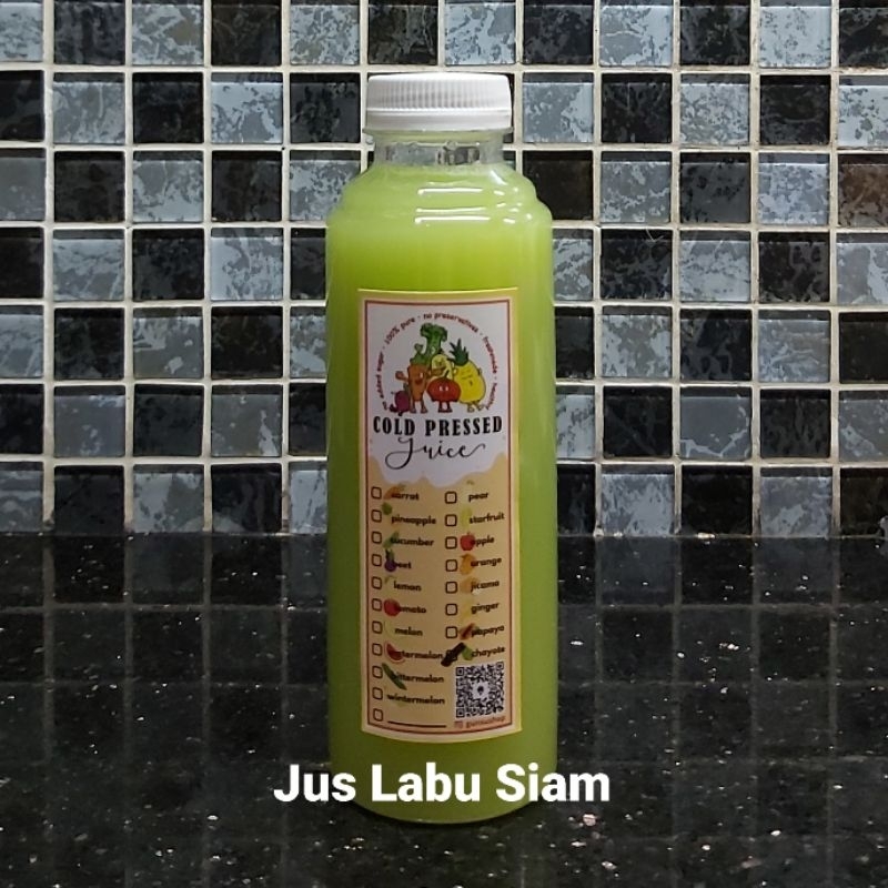 Jual Jus Labu Siam 500ml COLD PRESSED 100% pure | Shopee Indonesia