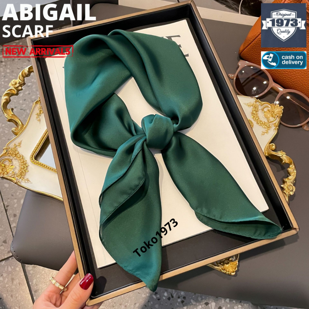 Jual ABIGAIL 70x70cm Korean syal scarf leher scarf tas neck scarf ...