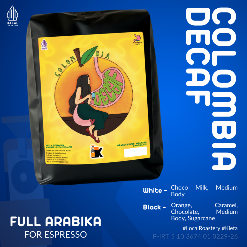 Jual Kopi Arabica Colombia DECAF / DECAFFEINATED 200gr | Shopee Indonesia