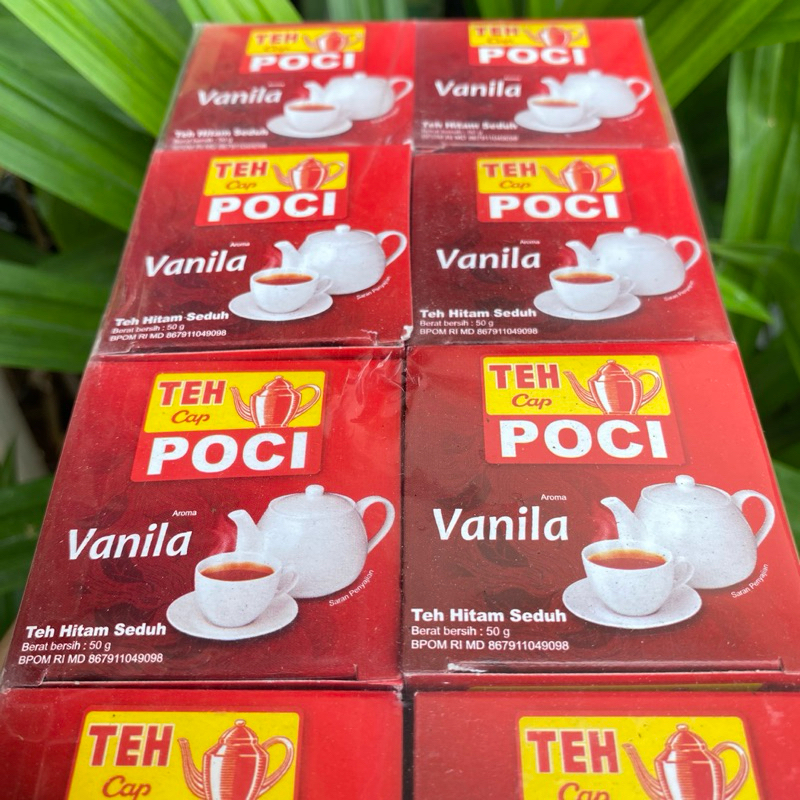 Jual TEH CAP POCI 50gr @10 pcs bubuk vanilla | TEH TUBRUK TEH SOLO ...