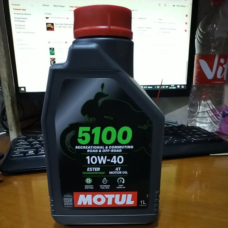 Jual Oli Motul 5100 4T Ester 10W-40 TECHNOSYNTHESE 1000ml / 1 Liter | Shopee Indonesia